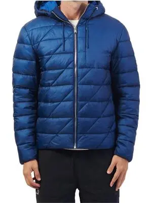 Hugo Boss Padded Hooded Jacket - Blue