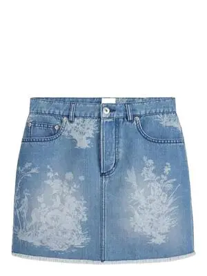 Dior Straight Miniskirt - Blue