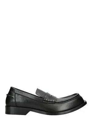 Loewe Leather Bobine Loafers - Black