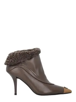 Pinko 70mm Lucy 25 Pointed Toe Ankle Boots - Brown