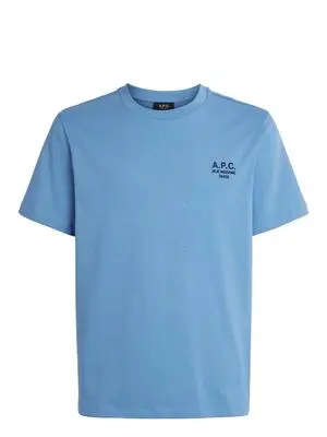 A.p.c. Rue Madame" Logo T-shirt - Blue