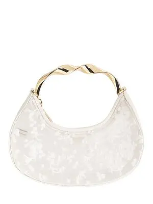 Simkhai Mesh Embroidered Nixi Clutch Bag - Ivory