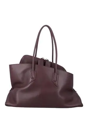 Attico La Passeggiata Medium Leather Tote - Brown