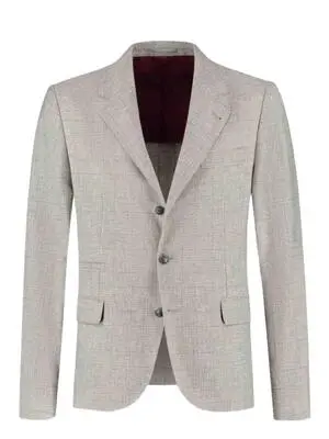 Brunello Cucinelli Single Breasted Tailored Blazer - Gray