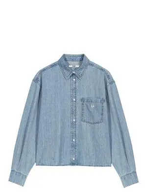 MAJE Maje Denim Logo Shirt