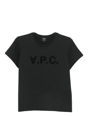 A.p.c. Logo Print T-shirt - Black
