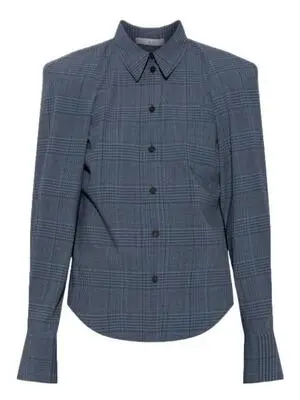 IRO PARIS Long Sleeve Printed Shirt - Blue
