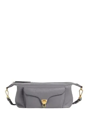 COCCINELLE Beat Generation Zip Shoulder Bag - Gray