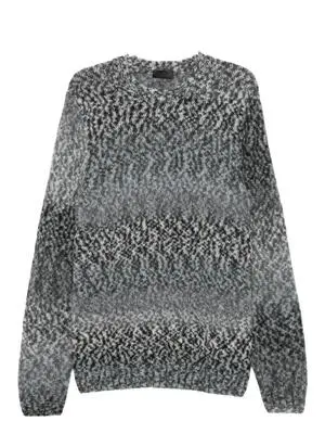 DONDUP Long-sleeved Knitwear With Round Neck - Gray