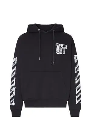 Off-White Motion Arrow Skate Hoodie - Black