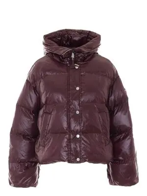 Pinko Hooded Down Jacket - Red