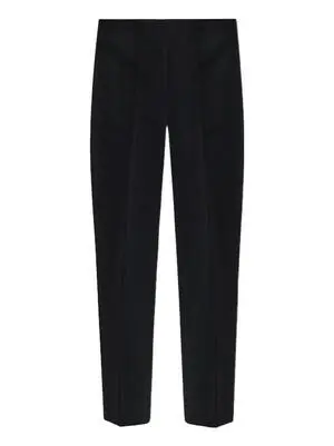 RÓHE Slim-fit Casual Trousers With Vertical Pleats - Black