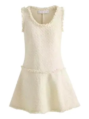Proenza Schouler White Label Kaida Basketweave Tweed Dress - Neutrals