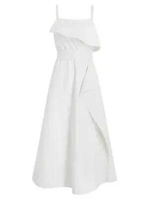 Proenza Schouler White Label Proenza Schouler White Label Reign Dress In Washed Cotton Neutrals