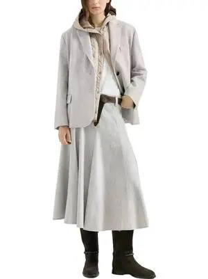 Brunello Cucinelli Lightweight Matte Nylon Quilted Vest With Hood - Neutrals