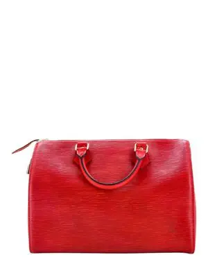 LOUIS VUITTON Speedy Epi Leather Satchel - Red