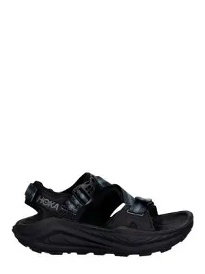 HOKA® Infini Hike Tc Touch-strap Buckle-fastening Sandals - Black