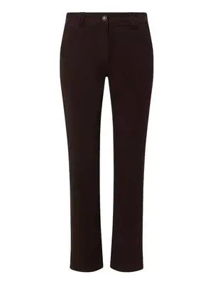 Liu Jo Logo Embroidered Straight-leg Jeans - Brown
