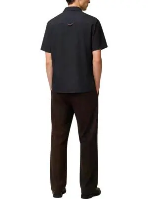 RETORI Embroidered Bowling Shirt - Blue