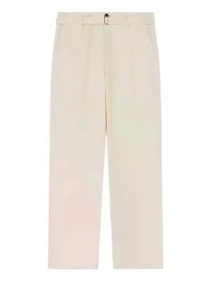 RETORI Belted Straight-leg Trousers - Neutrals