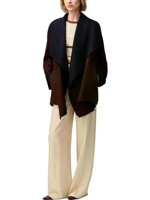 RETORI Retrogi Shawl Collar Coat - Brown