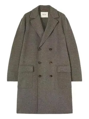 RETORI Retro Double-breasted Wool Coat - Grey
