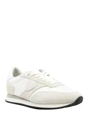 Philippe Model Blville Panelled Leather Sneakers - White