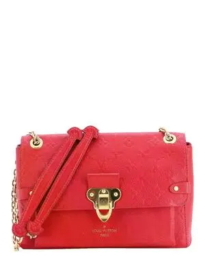 LOUIS VUITTON Vavin Handbag Monogram Empreinte Leather Pm - Red