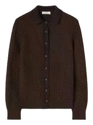 RETORI Retrojacquard-knit Button-down Cardigan - Brown