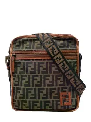Fendi Zucca Canvas Crossbody Bag - Black