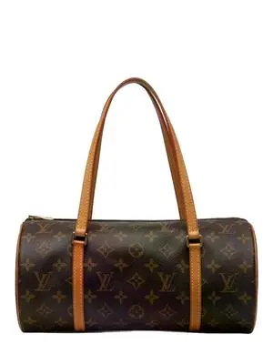LOUIS VUITTON Monogram Papillon 30 Handbag - Brown