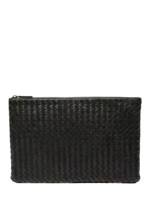 Bottega Veneta Intrecciato Nappa Clutch Bag - Black