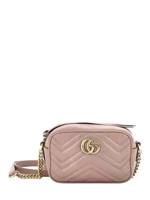 Gucci Gg Marmont Matelassé Leather Mini Shoulder Bag - Neutrals
