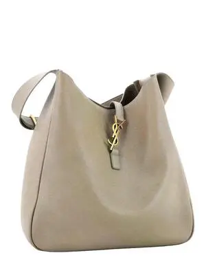 Saint Laurent Le 5 À 7 Supple Leather Large Hobo Bag - Neutrals