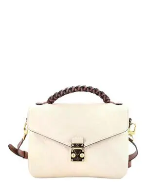 LOUIS VUITTON Louis Vuitton Braided Handle Pochette Métis Monogram Empreinte Leather Crossbody Bag