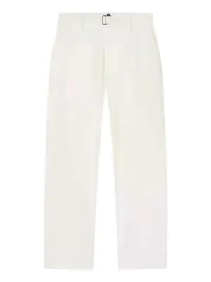 RETORI Belted Cotton-gabardine Trousers - Neutrals