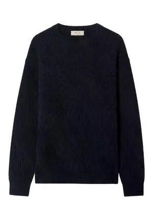 RETORI RETRO RIBBED-KNIT CREW-NECK SWEATER