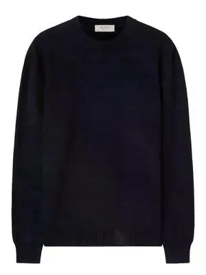 RETORI Retrofit Crew Neck Interlock-knit Sweater - Blue