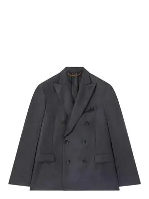 RETORI Double-breasted Peak-lapel Blazer - Grey