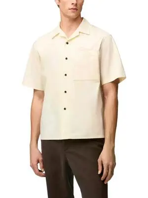 RETORI Embroidered Bowling Shirt - Neutrals