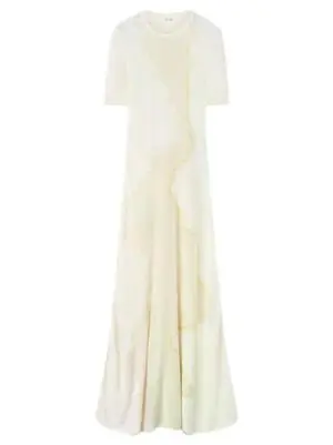RETORI Retrofit Mixed-media Maxi Dress - Neutrals