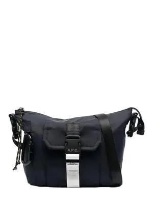 A.p.c. Nylon Zip Puller With Back Label - Nero