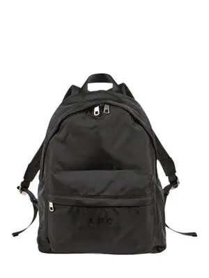 A.p.c. Tote Bag With Embossed Logo - Nero