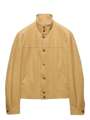 Prada Nappa Leather Jacket - Nude