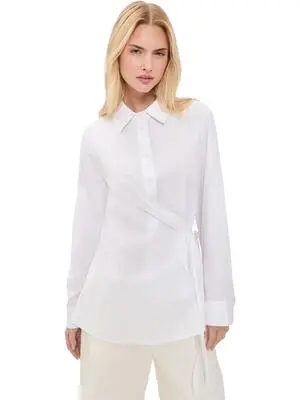 DL1961 Agnes Wrap Shirt - Cloud