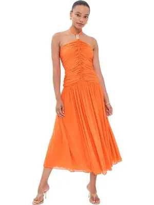 Ronny Kobo Wrenley Midi Dress - Clementine