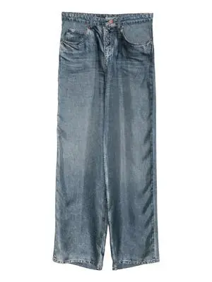 PIERRE-LOUIS MASCIA Wide Leg Denim Trousers - Navy