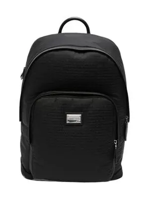 Emporio Armani Nylon Backpack - Black