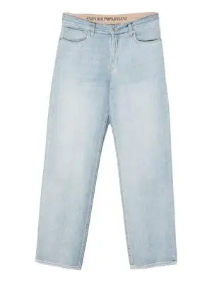 Emporio Armani Slim Fit Light Wash Denim - Light Blue