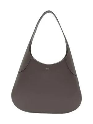 Khaite Joan Large Leather Hobo Bag - Grey